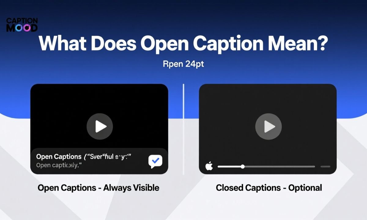 What Does Open Caption Mean in Movies & TV?